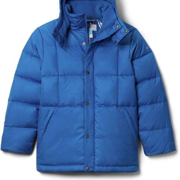 Columbia | Jackets & Coats | Columbia Boy Forest Park Down Puffer Kids Coat Bright Indigo Blue ...